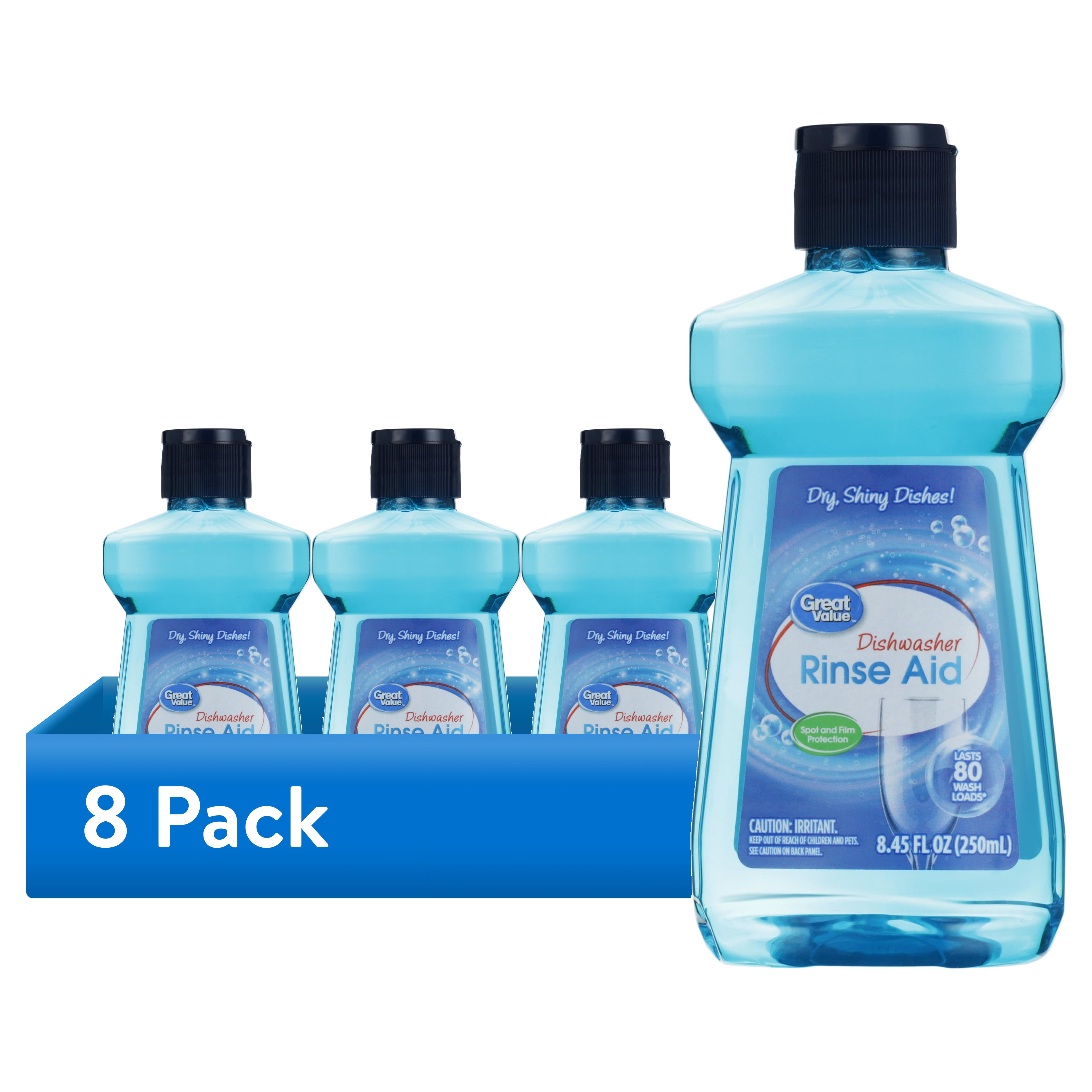 (8 pack) Great Value Liquid Rinse Agent, Unscented, 8.45 Fluid Ounce, 1 ...