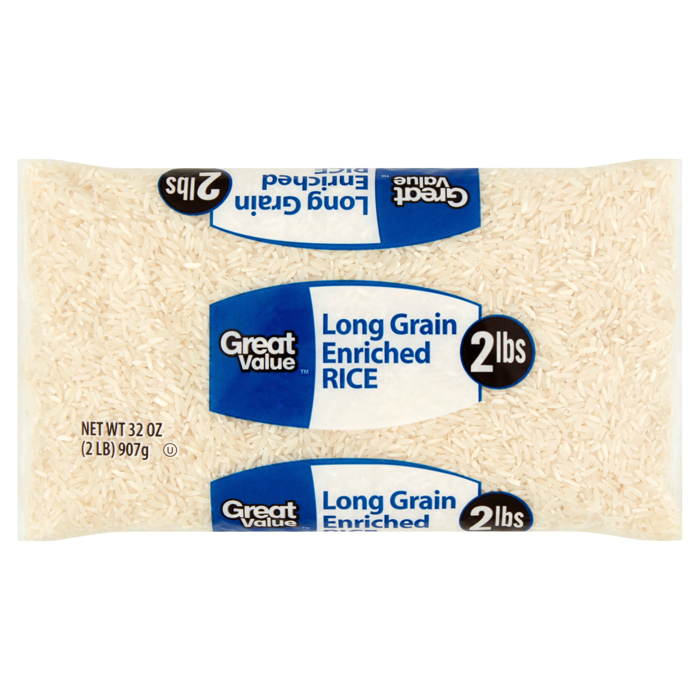 Great Value Long Grain Enriched Rice, 2 lbs - Walmart.com