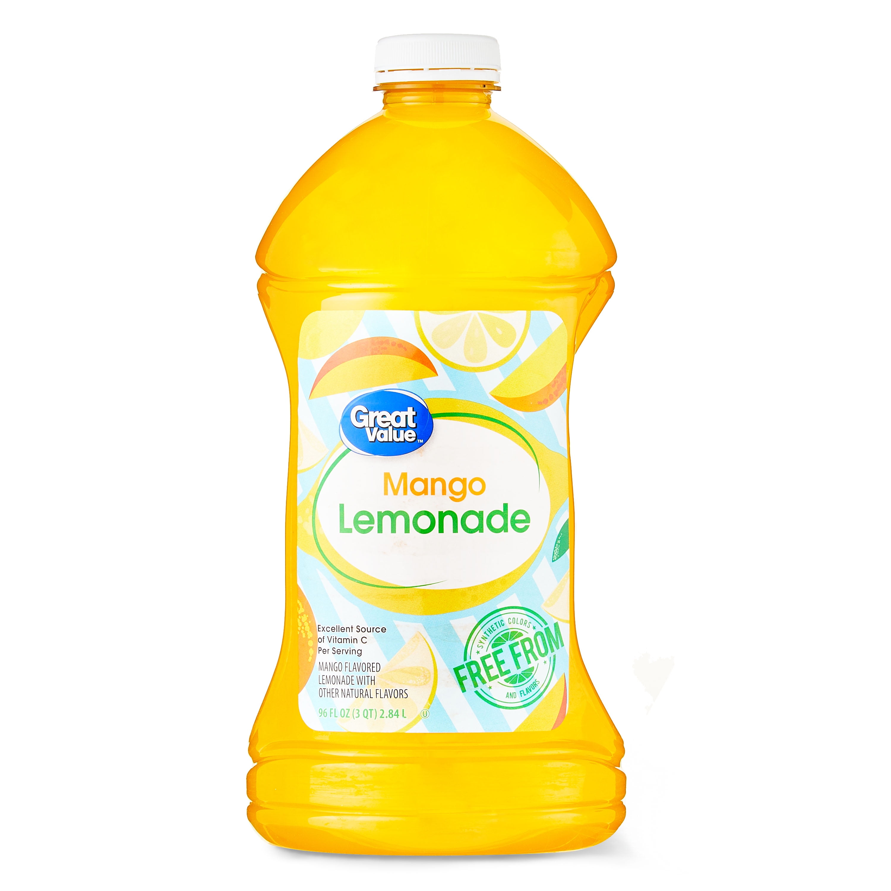 Great Value Mango Lemonade, 96 oz, Refreshing Pasteurized Summer Drink ...