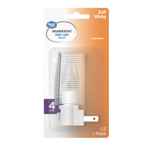 Great Value Manual Incandescent Night Light - Walmart.com