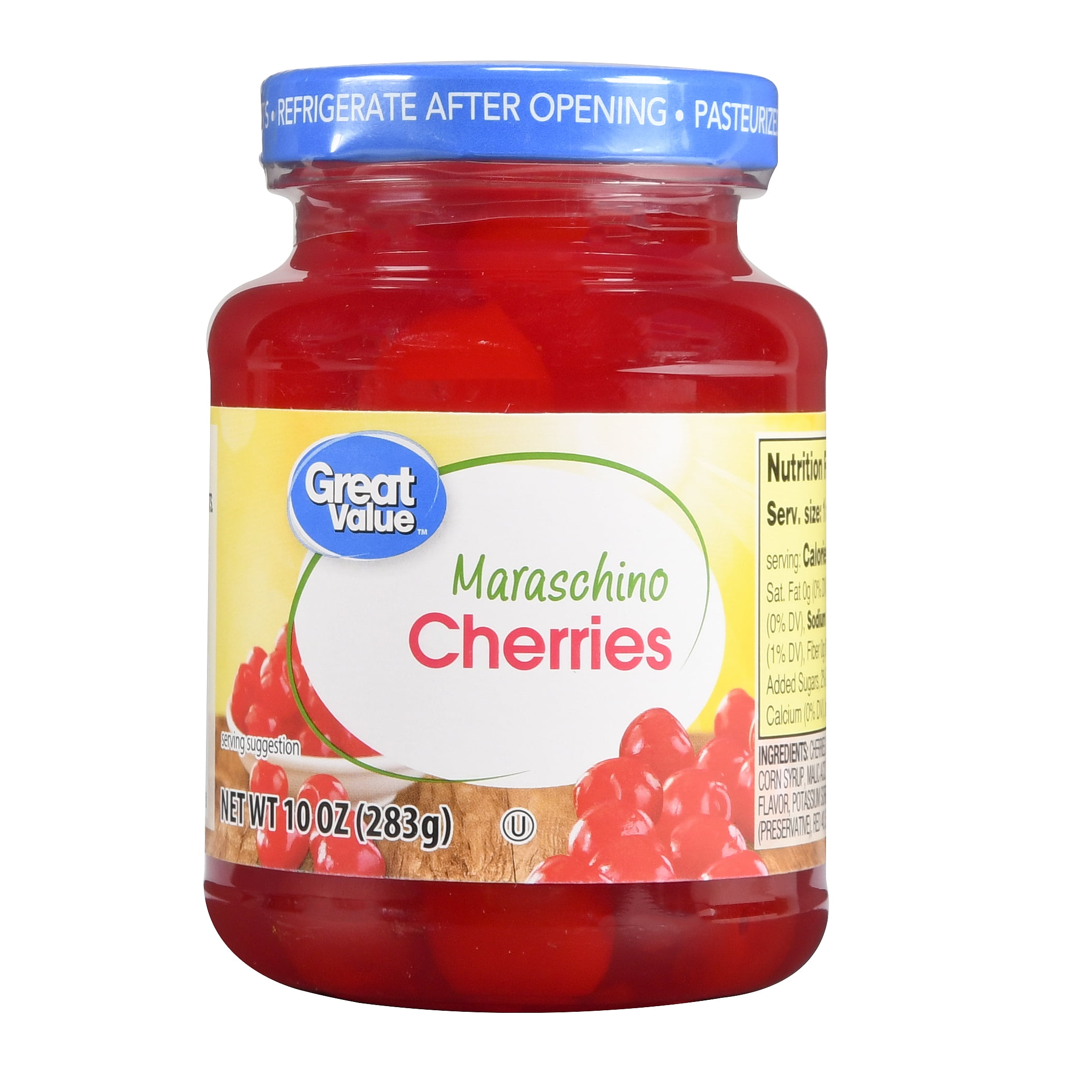 Great Value Maraschino Cherries, 10 oz - Walmart Business Supplies