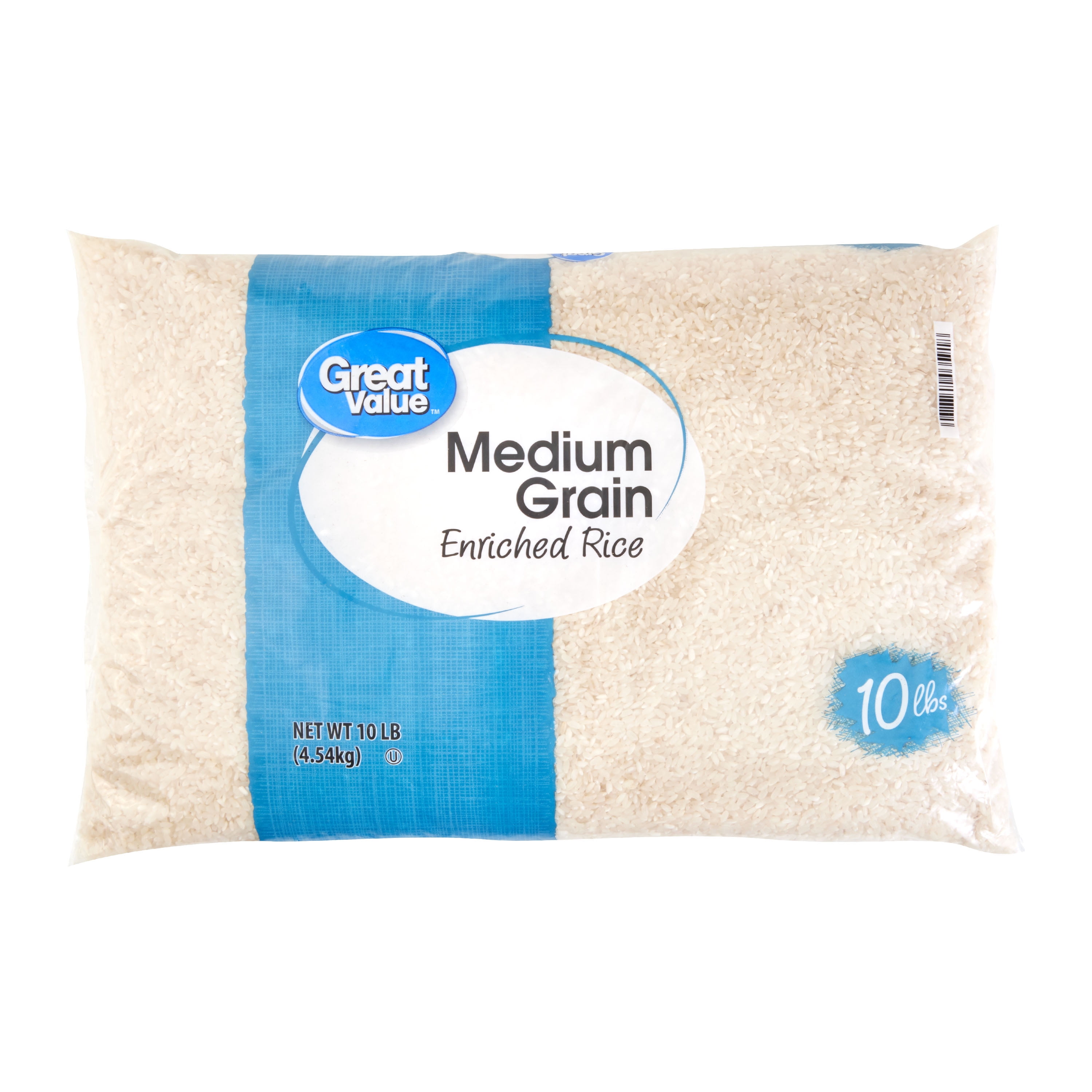 Great Value Medium Grain Enriched Rice, 10 lb - Walmart Business Supplies