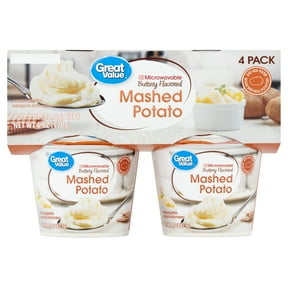 Great Value Instant Mashed Potatoes 26.7 oz Box with Real Potatoes ...