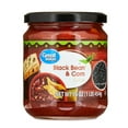 Great Value Black Bean Corn Salsa, Mild, 16 oz, Chunky Appetizer for ...