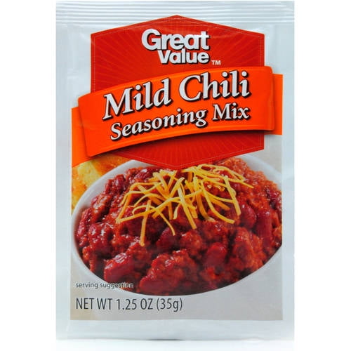 Great Value Mild Chili Seasoning Mix, 1.25 oz - Walmart.com