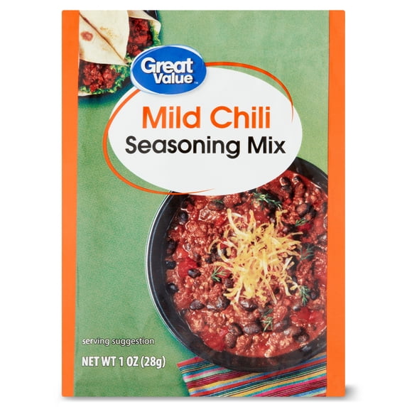 Great Value Mild Chili Seasoning Mix 1 oz for Family-Friendly, Easy ...