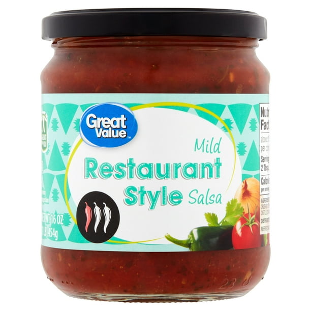 Great Value Mild Restaurant Style Salsa, 16 oz - Walmart Business Supplies