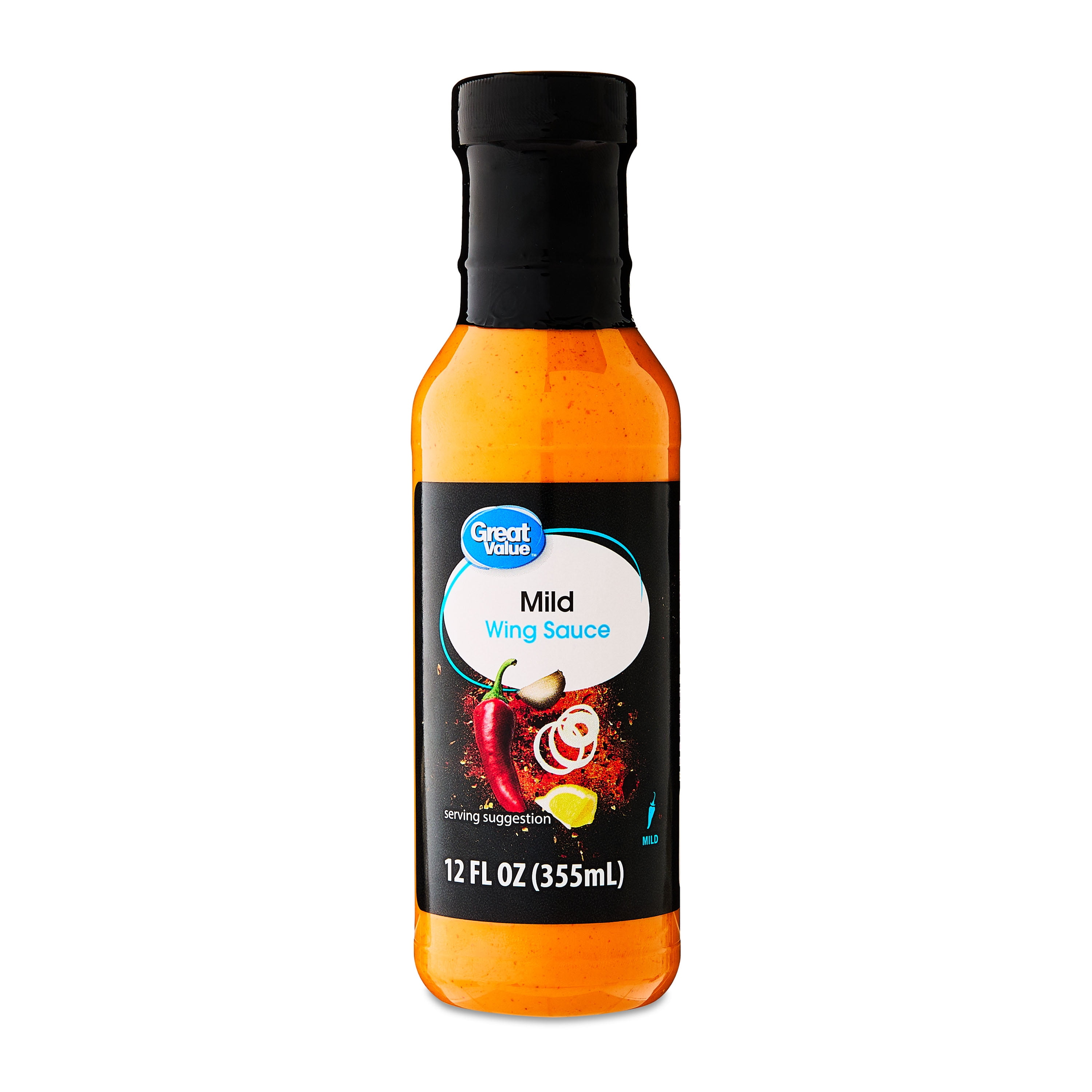 Great Value Mild Wing Sauce 12 fl oz, versatile for dipping, marinating ...