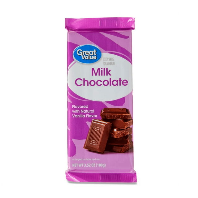 Great Value Milk Chocolate Bar, 3.52 oz - Walmart.com