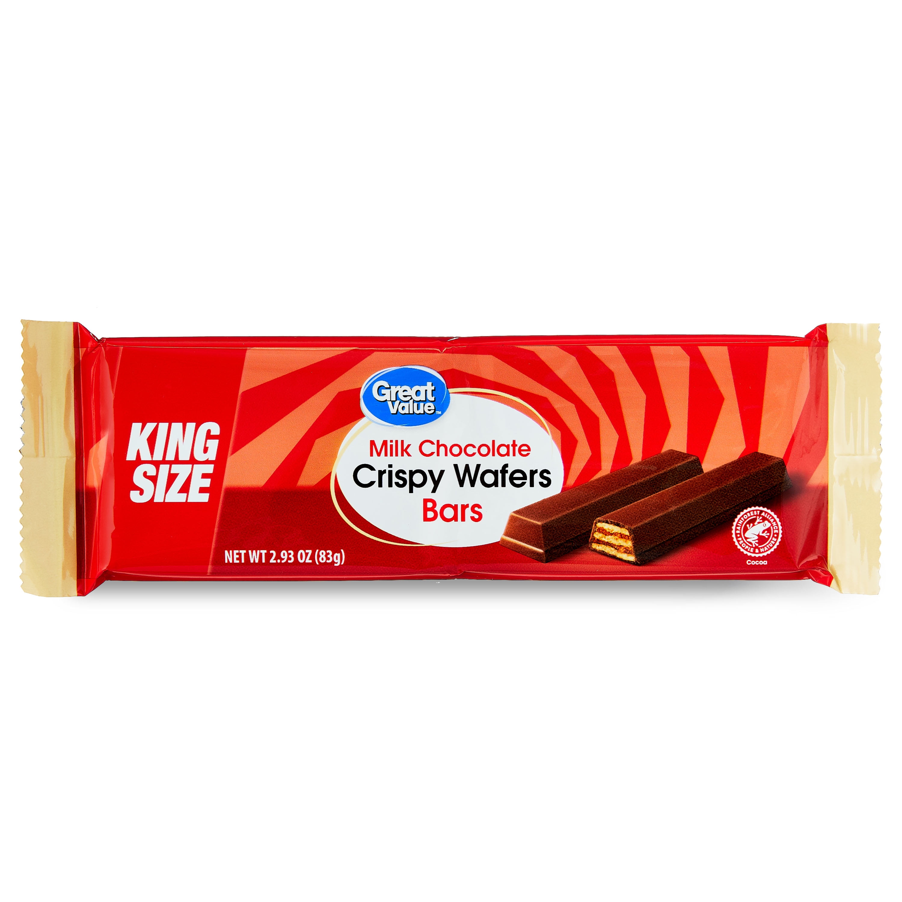 Brandclub - (4 pack) Great Value Milk Chocolate Crispy Wafer Bars, King ...