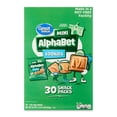 Great Value Mini Alphabet Cookies 1 oz 30 Snack Packs Educational ...