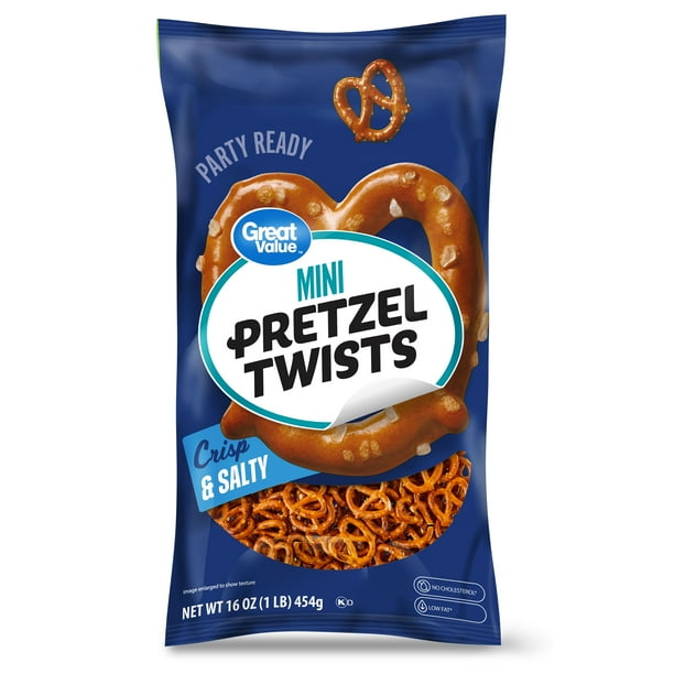Great Value Mini Pretzel Twists, 16 oz Bag - Walmart Business Supplies