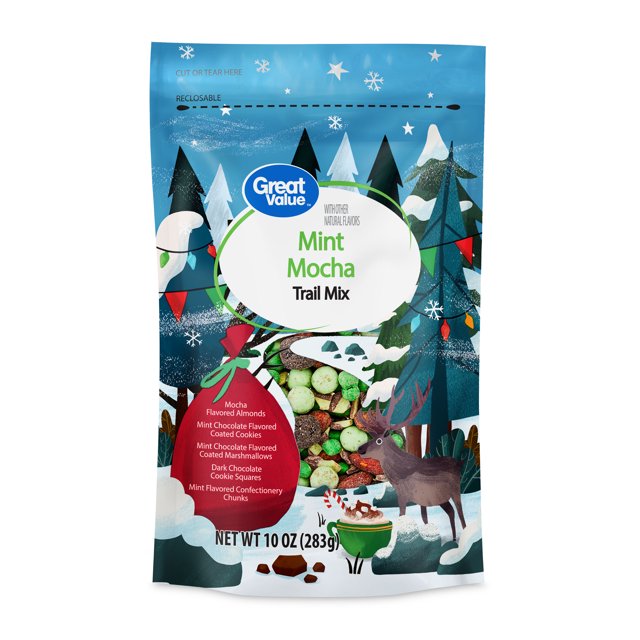 Great Value Mint Mocha Trail Mix, 10 oz - Walmart Business Supplies
