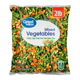 Great Value Mixed Vegetables 32 oz Frozen Bag Carrots Green Beans Corn ...