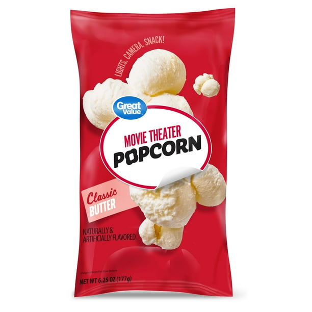 Great Value Movie Theater Butter Popcorn - Walmart Business Supplies