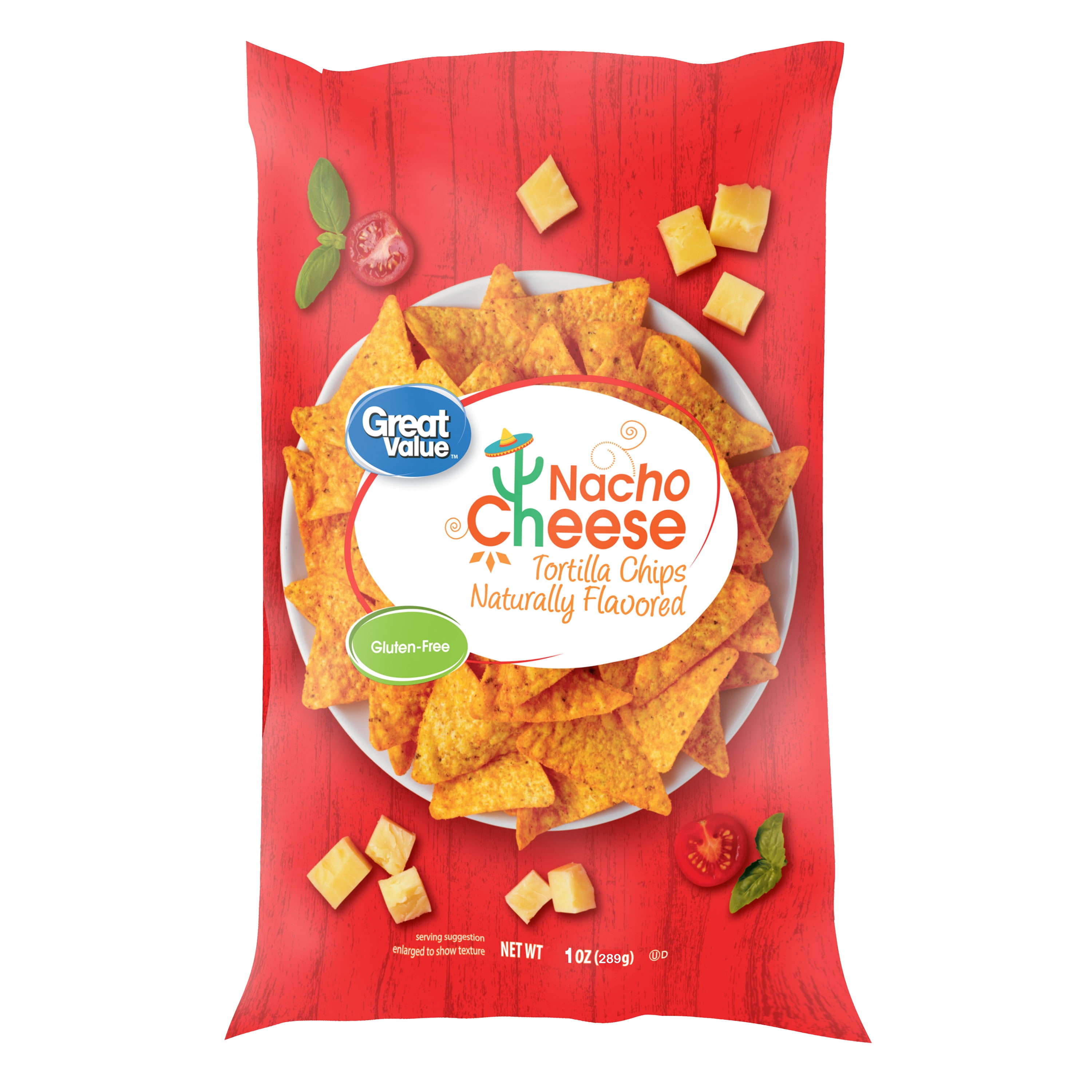 Great Value Nacho Cheese Flavor Chips, 1 oz Bag - Walmart.com