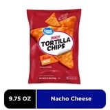 Great Value Nacho Cheese Tortilla Chips, 9.75 oz, Bold Flavor, Snack ...