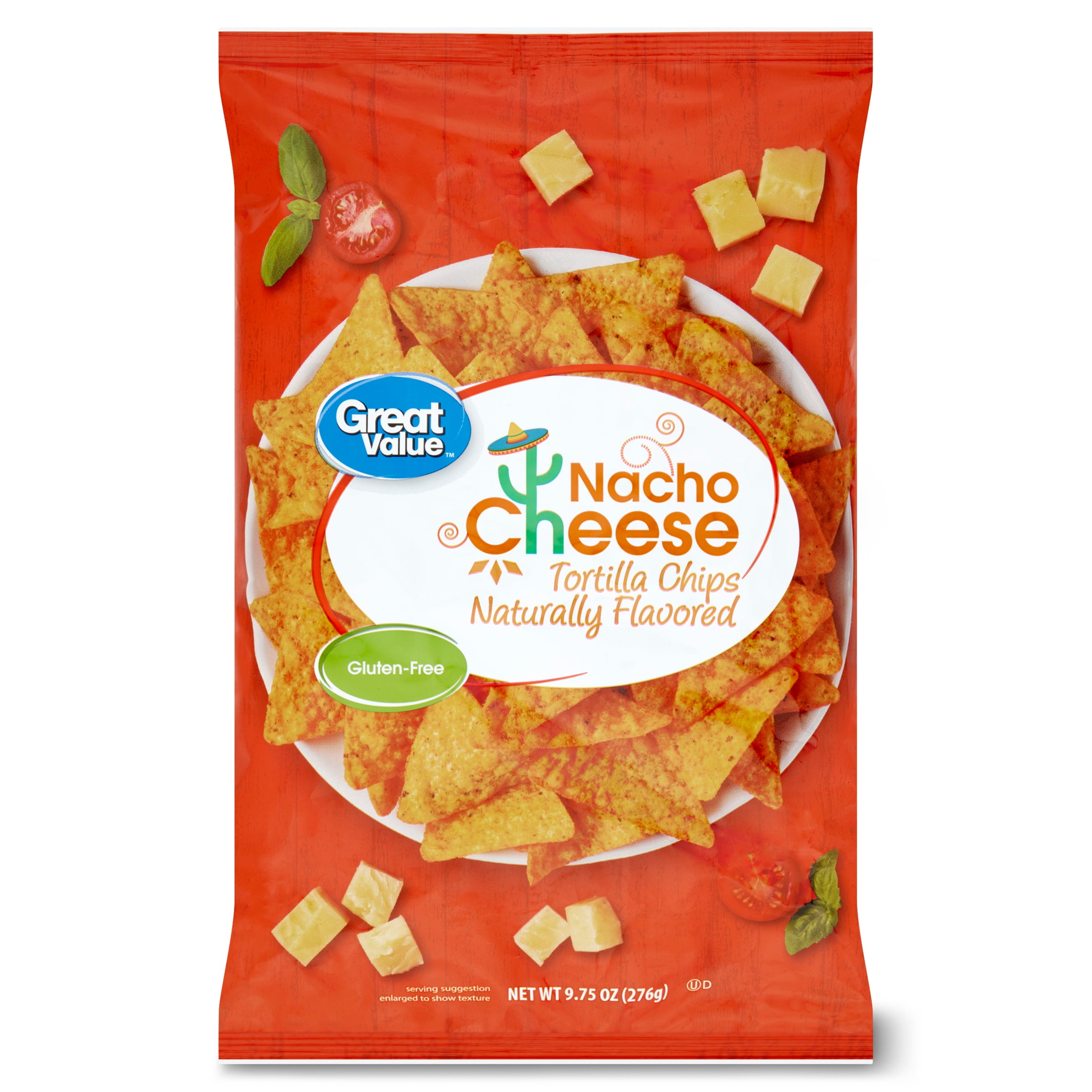 Great Value Nacho Cheese Tortilla Chips, 9.75 oz - Walmart.com