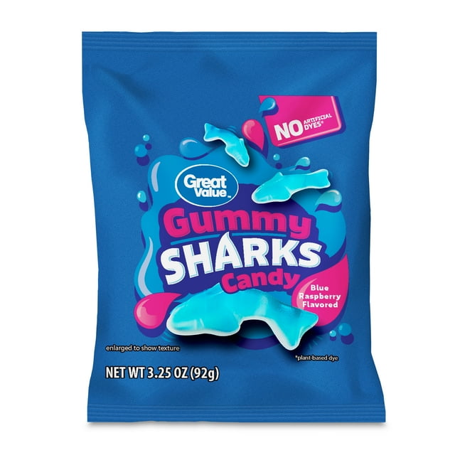Great Value Gummy Sharks Candy, 3.25 oz - Walmart.com