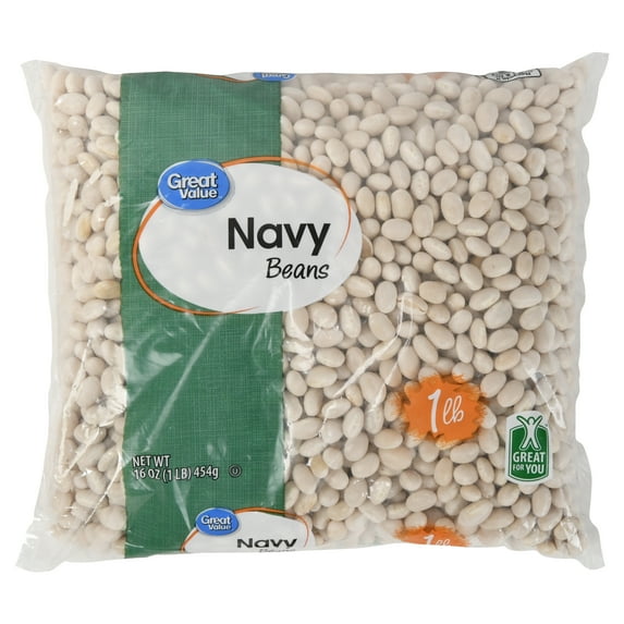 Great Value Navy Beans, 16 oz - Walmart.com