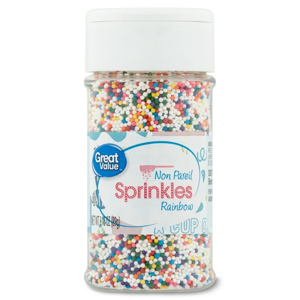 Great Value Non Pareil Sprinkles, Rainbow, 3.15 oz - Walmart Business ...