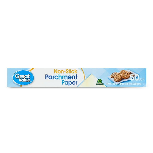 Great Value Non-Stick Parchment Paper, 50 Sq ft - Walmart.com