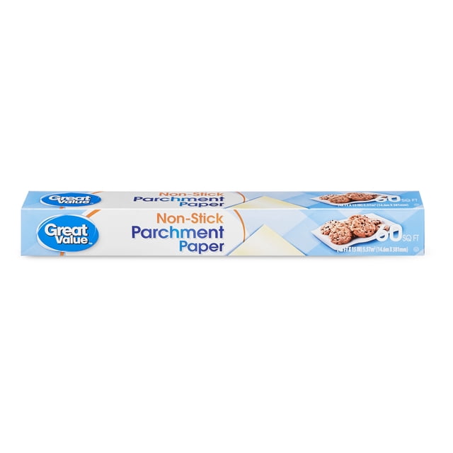 Great Value Non-Stick Parchment Paper, 60 sq ft - Walmart Business Supplies