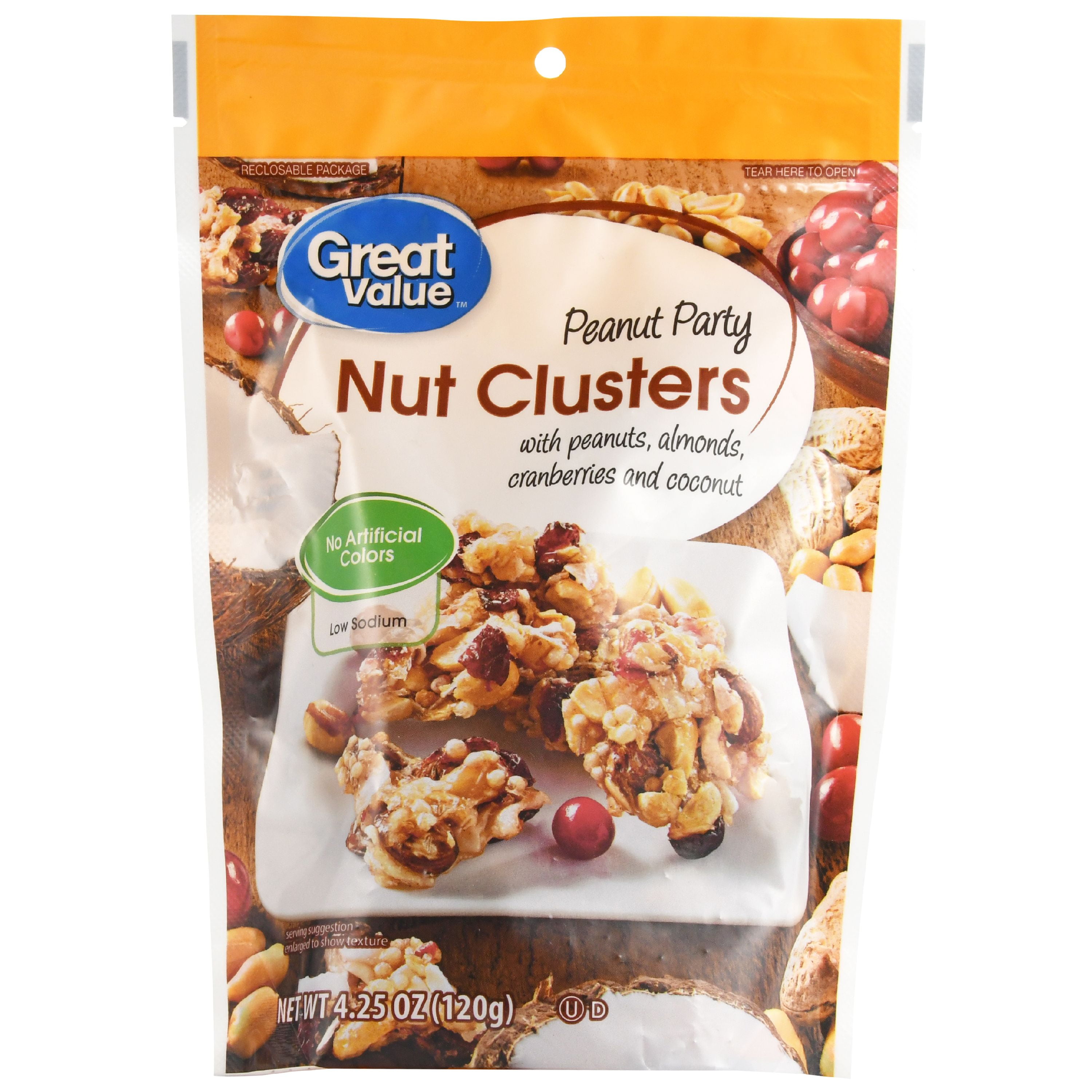 Great Value Nut Clusters, Peanut Party, 4.25 oz - Walmart Business Supplies