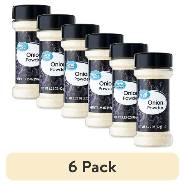 (6 pack) Great Value Onion Powder, 3.25 oz - Walmart Business Supplies