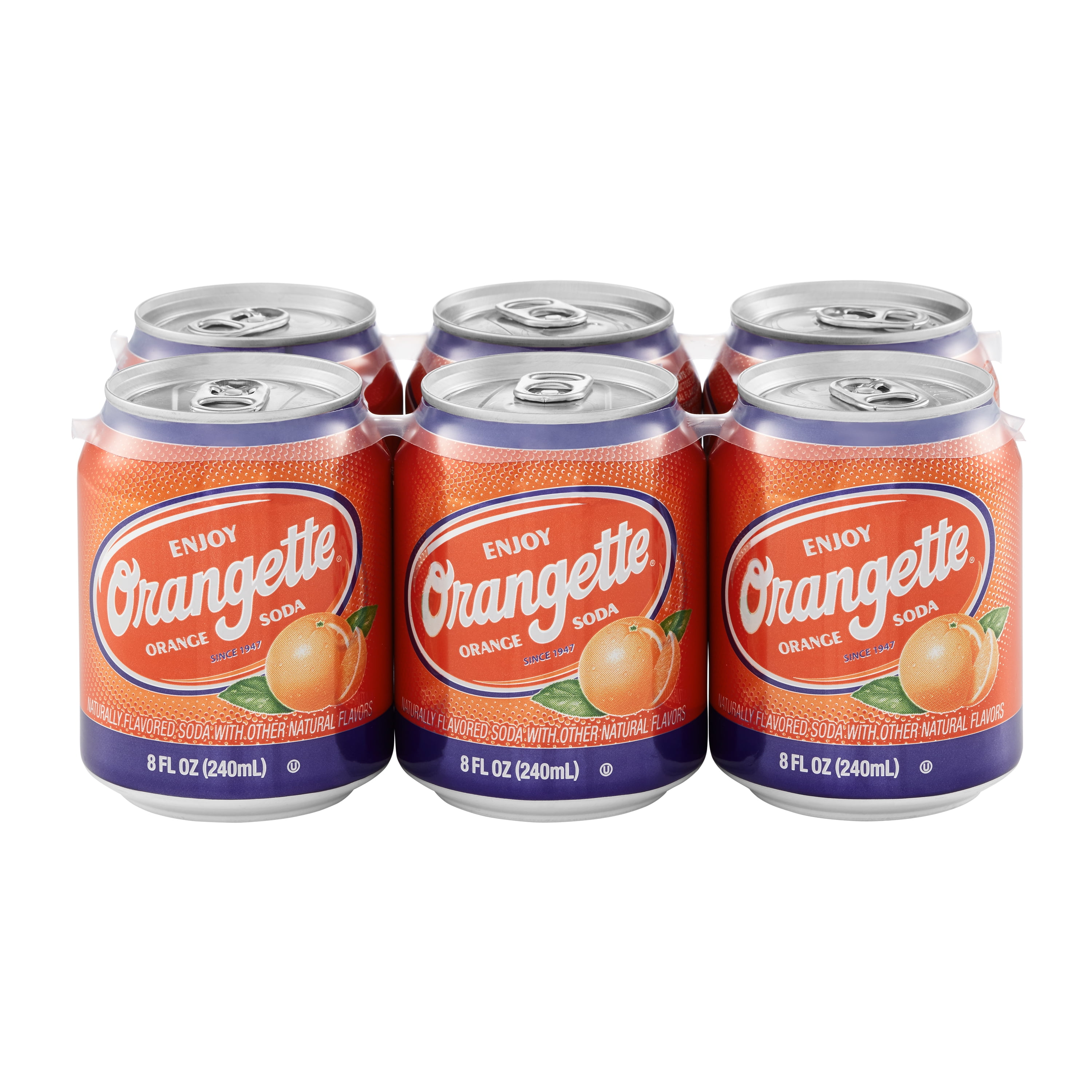 Great Value Orange Soda Pop, 8 Fl Oz, 6 Pack Cans - Walmart.com