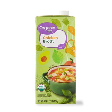 Sam's Choice Organic Chicken Bone Broth, 32 oz Carton, Shelf-Stable ...