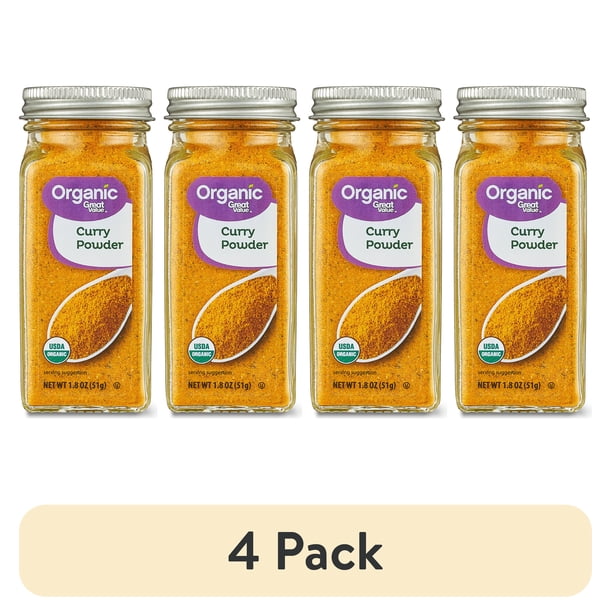 (4 pack) Great Value Organic Curry Powder, 1.8 oz - Walmart Business ...
