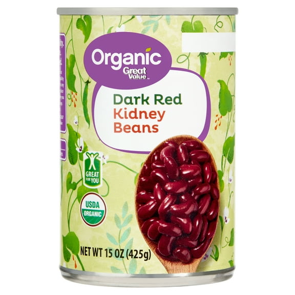 BUSH'S Dark Red Kidney Beans Canned 16 oz for Red Beans and Rice, Chili ...