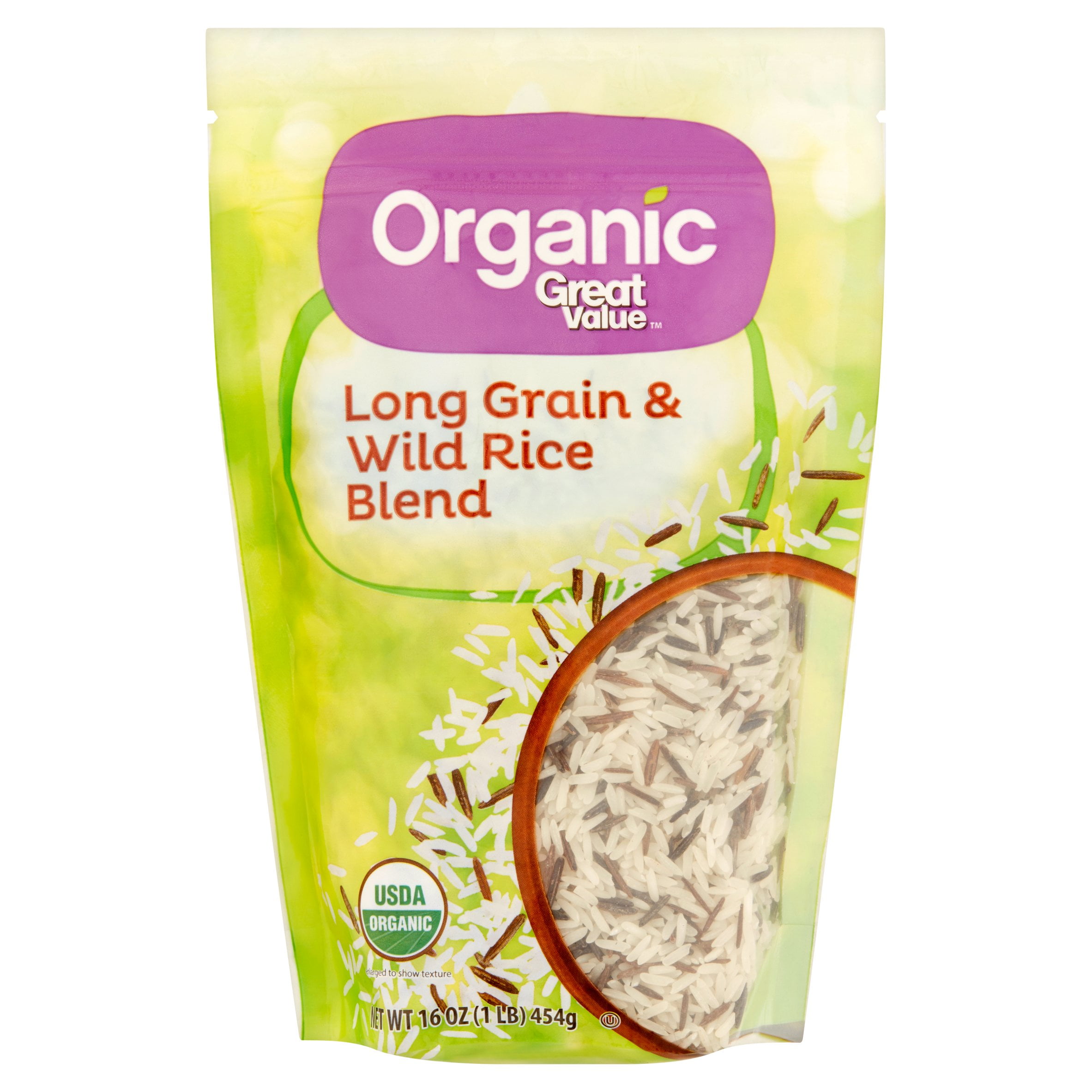 Great Value Organic Long Grain & Wild Rice Blend, 16 oz - Walmart.com