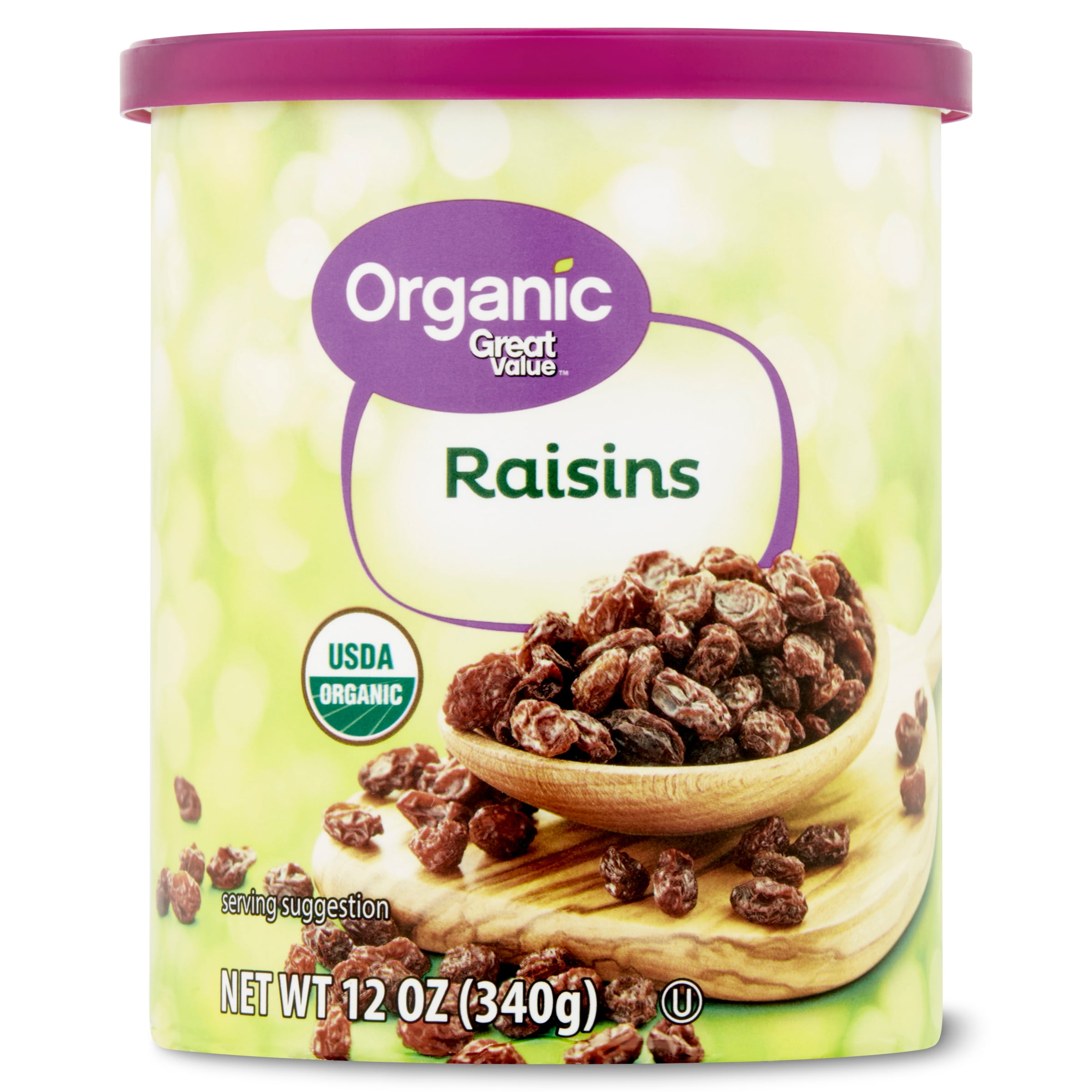 Great Value Organic Raisins, 12 oz - Walmart.com