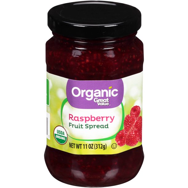 Great Value Organic Raspberry Jam for Office Breakroom Toast - Walmart ...