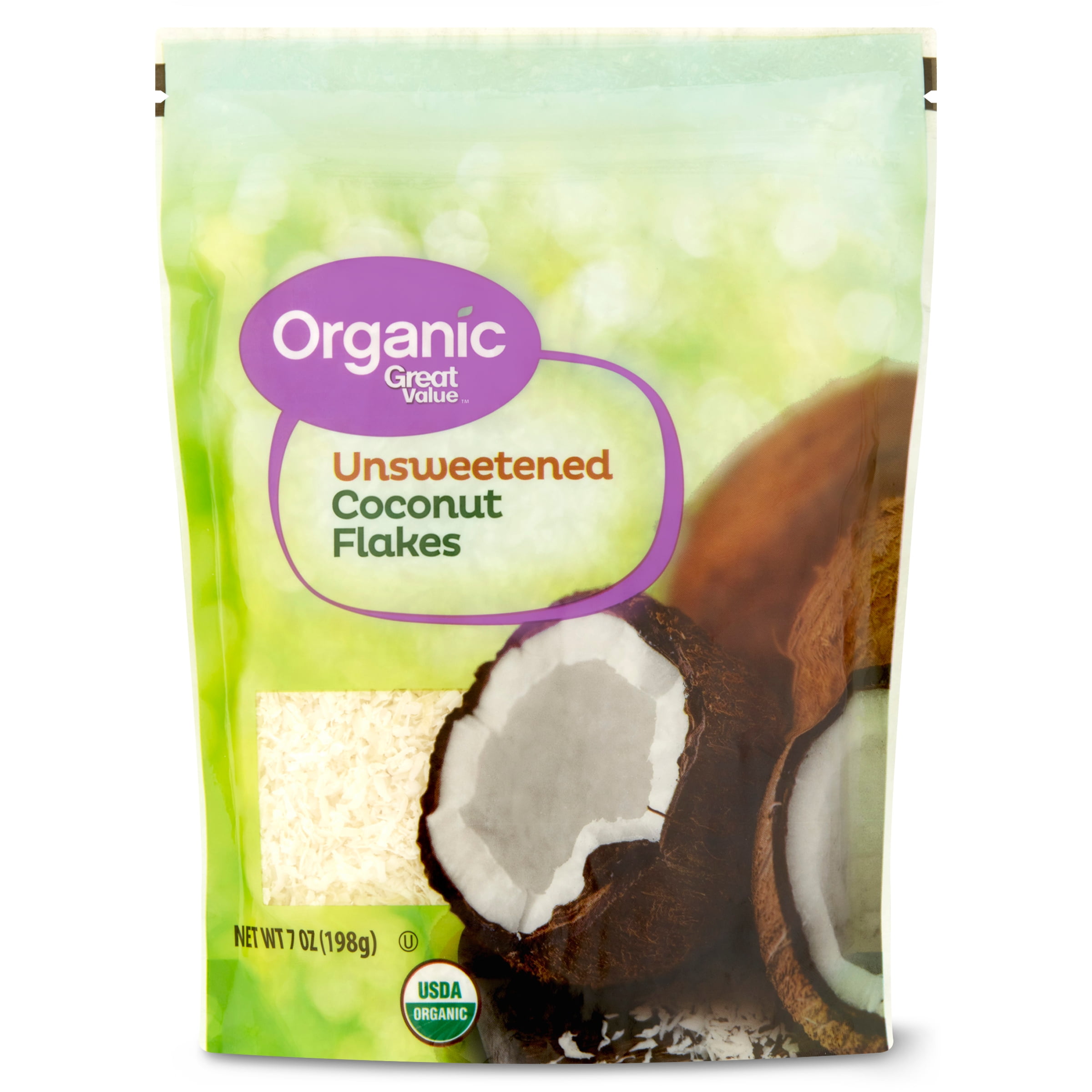 Great Value Unsweetened Coconut Flakes 7 oz - Versatile Baking ...