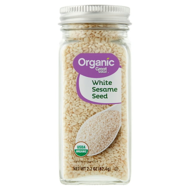 Great Value Organic White Sesame Seed, 2.2 oz - Walmart Business Supplies