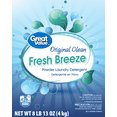 Great Value Original Clean Fresh Breeze Scent Powder Laundry Detergent ...