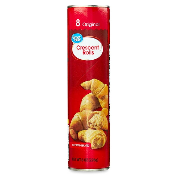 Great Value Regular Original Crescent Rolls, 8 oz, 8 Count - Walmart ...