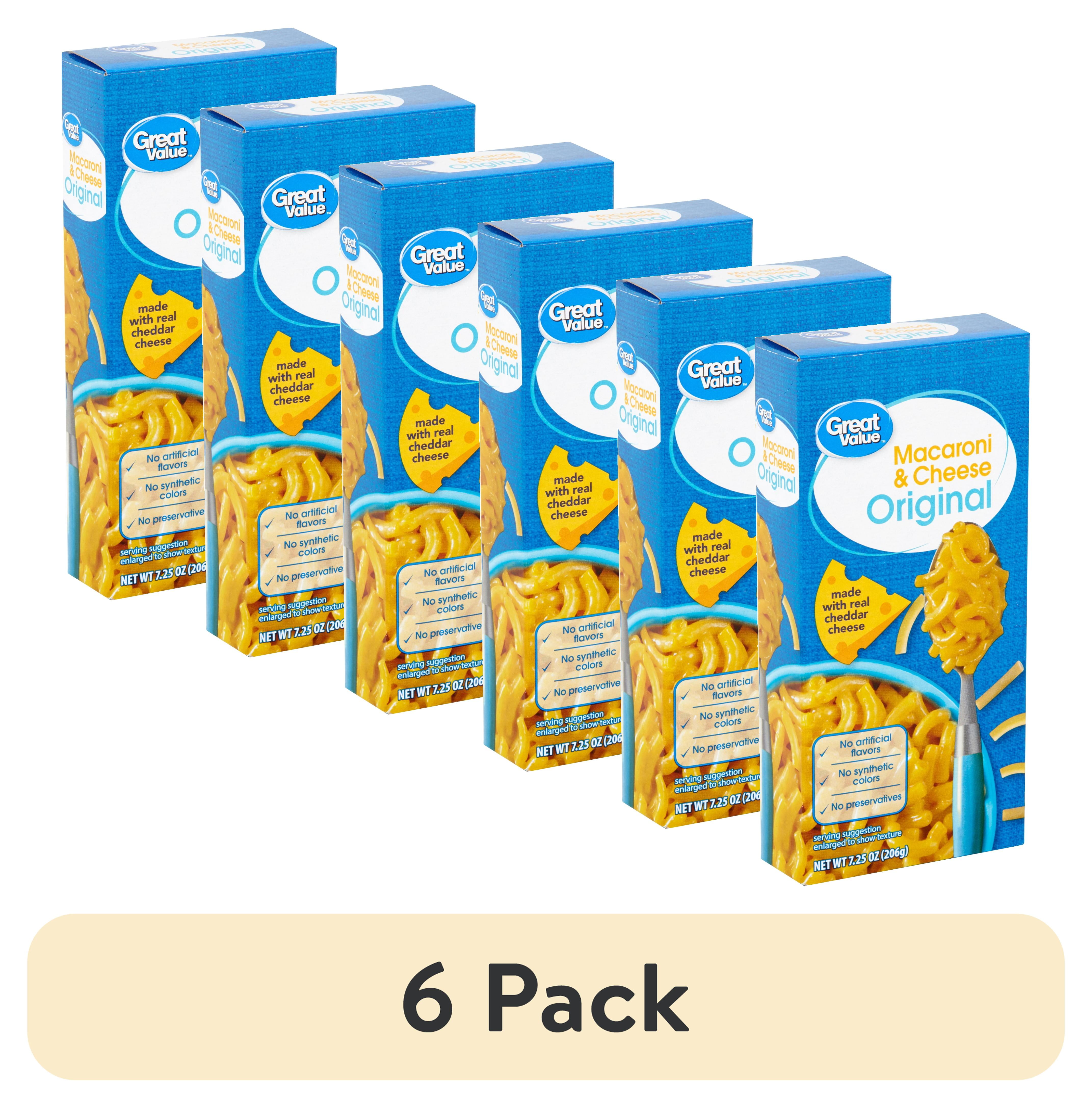 Great Value Original Macaroni & Cheese, 7.25 oz - Walmart.com