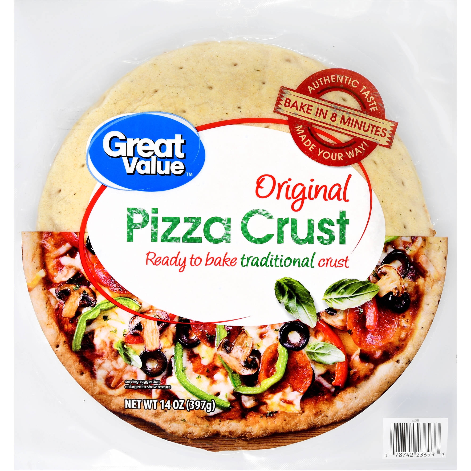 Great Value Original Pizza Crust, 14 oz - Walmart.com