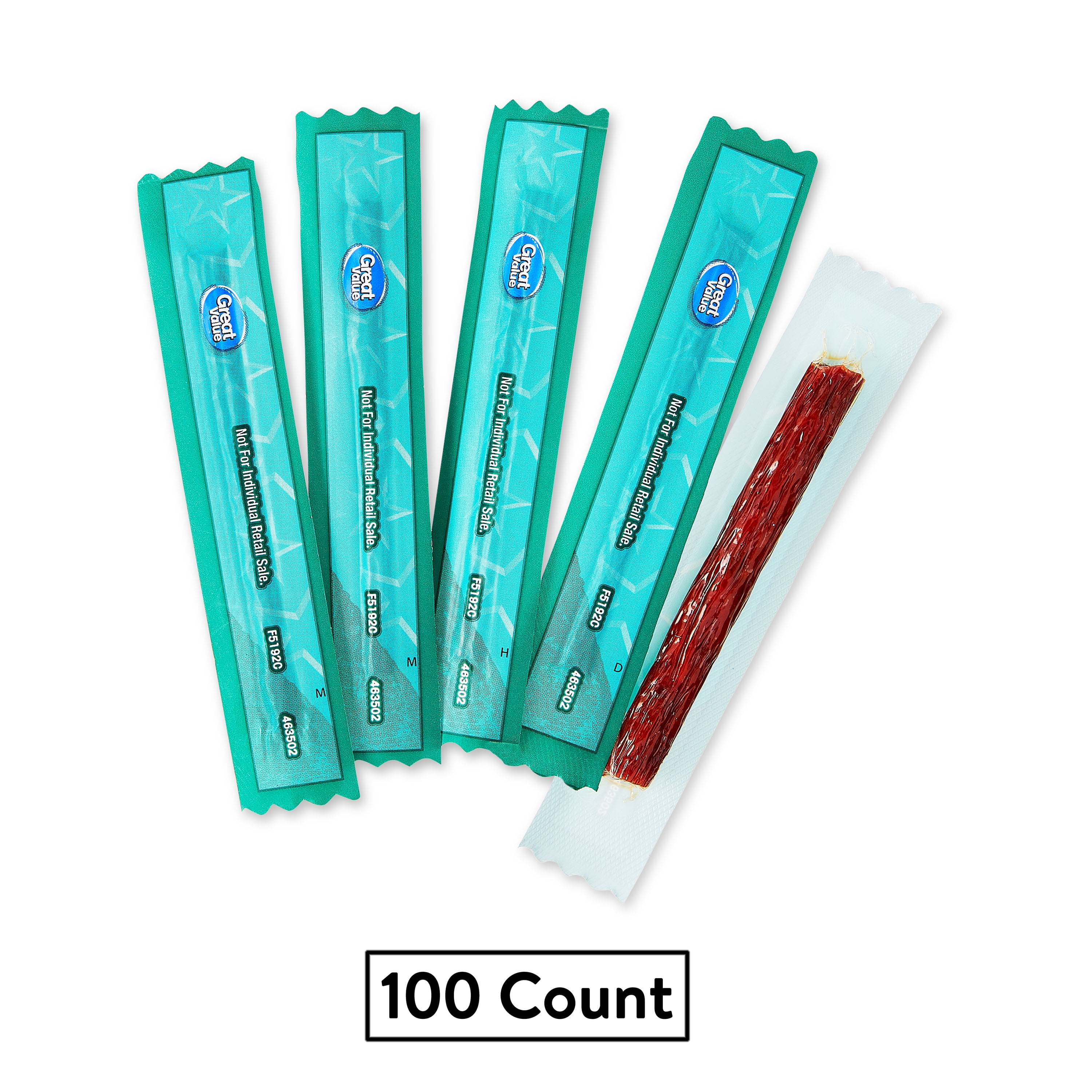 Brandclub - Great Value Original Snack Meat Sticks, 100 Count, 0.28 oz