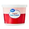 Great Value Sour Cream 48 oz Grade A Original Pasteurized Dairy Product ...