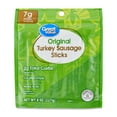 Great Value Fully Cooked Turkey Sausage Sticks 8 oz Resealable Package ...