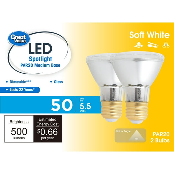 50 Watt Light Bulbs in Light Bulbs by Wattage - Walmart.com