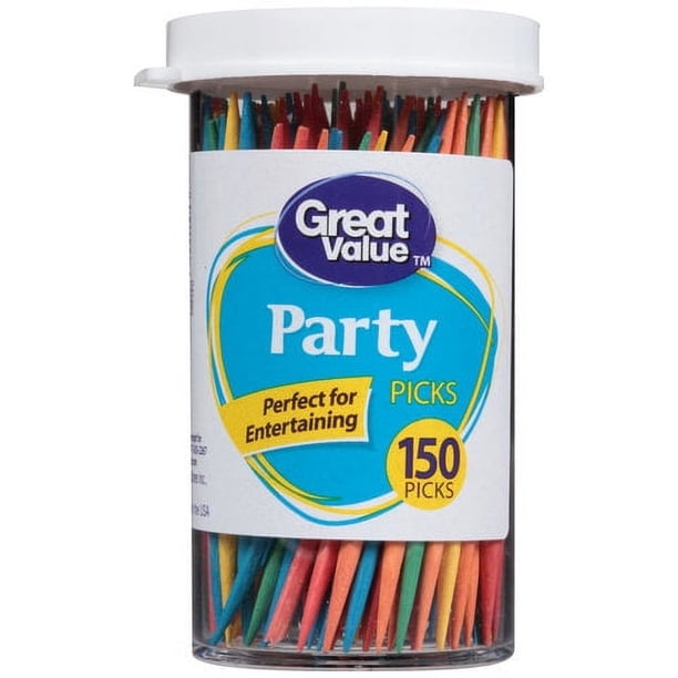 Great Value Party Picks, 150 Count Toothpicks - Walmart Business Supplies