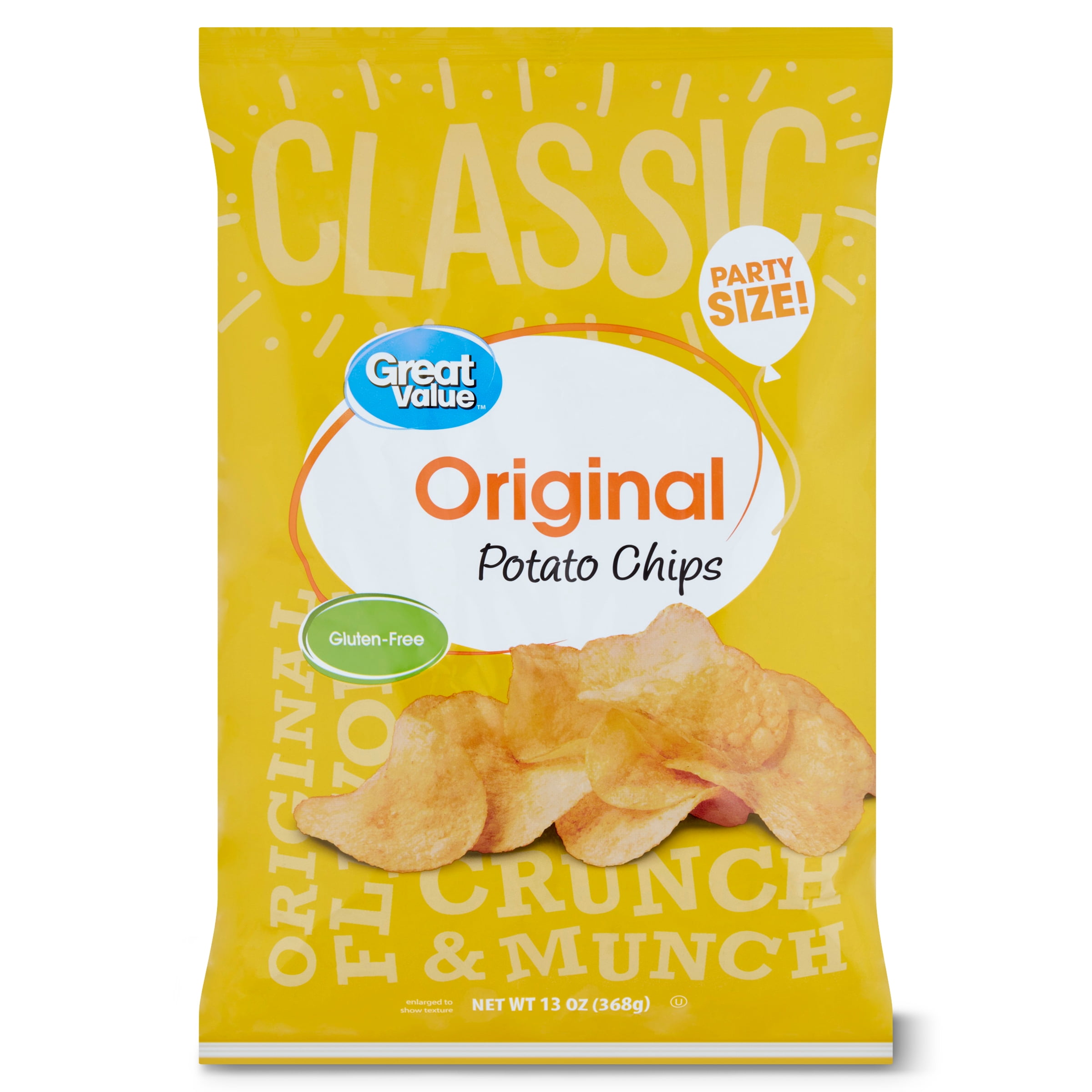 Great Value Party Size Original Potato Chips | Fig App