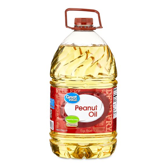 Free Shipping! Great Value Peanut Oil, 3 Gallons, High Smoke Point for ...