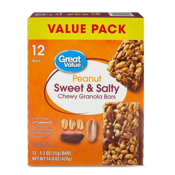 Great Value Snack Bars in Snack Bars - Walmart.com